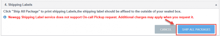 Ship Order - Newegg Marketplace Seller Academy