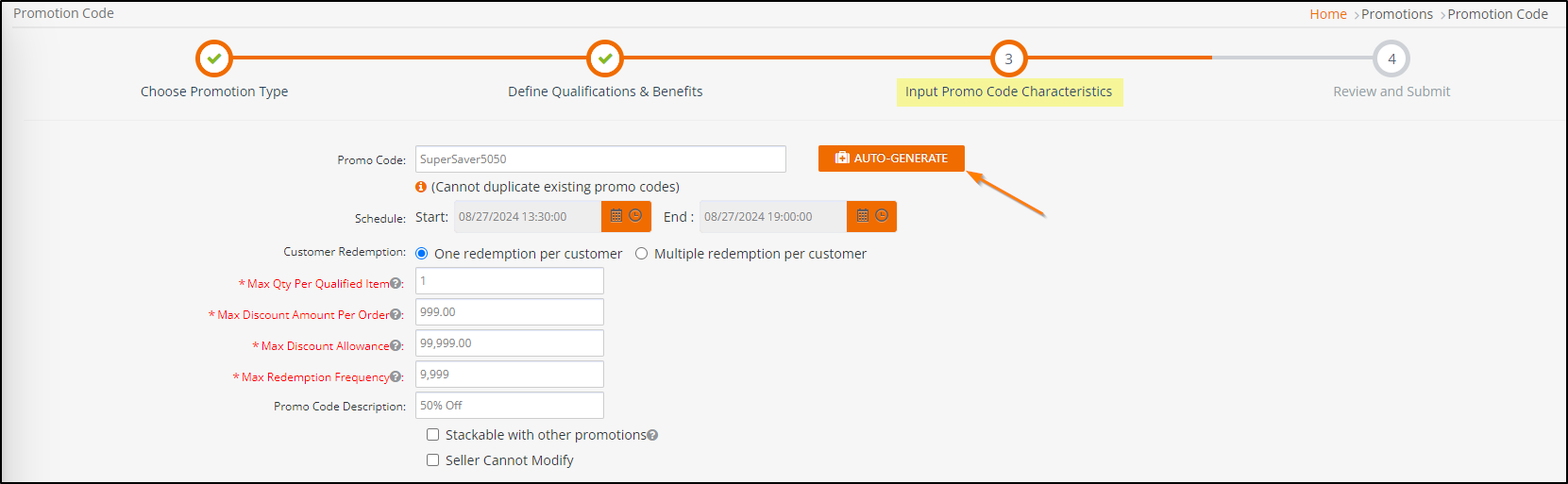 Create Promotion Code - Newegg Marketplace Seller Academy
