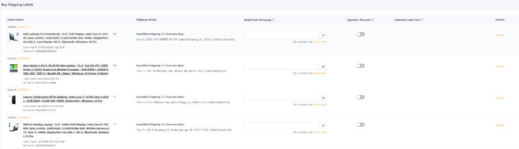 Buy Shipping Labels - Newegg Marketplace Seller Academy