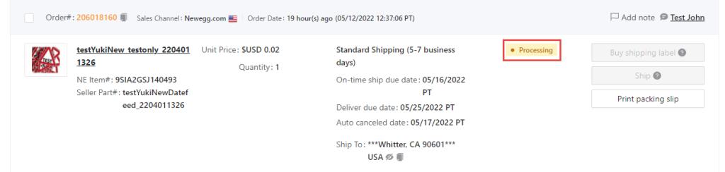 Cancel Items in Order 3.0 - Newegg Marketplace Seller Academy