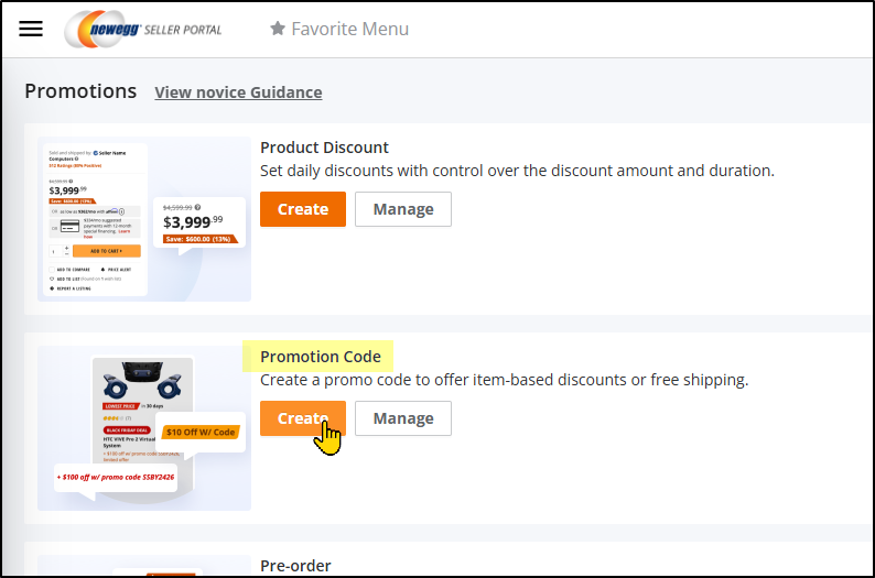 Batch Create Promotion Codes - Newegg Marketplace Seller Academy